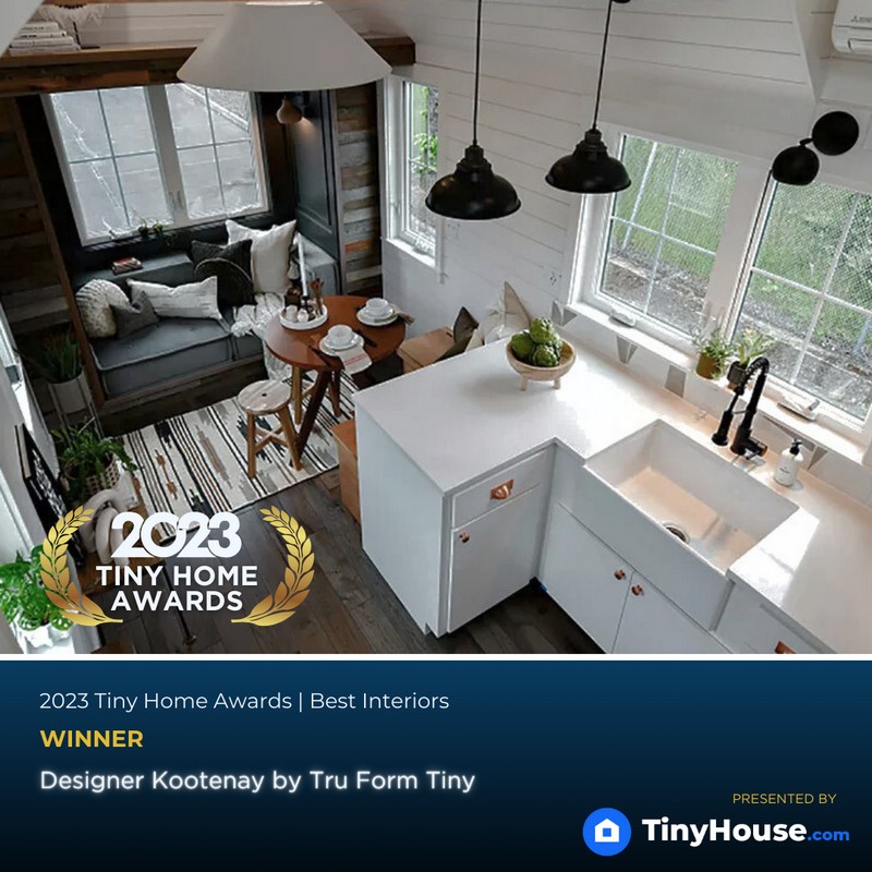 Best Interiors: Designer Kootenay by Tru Form Tiny | Tiny Home Awards 2023